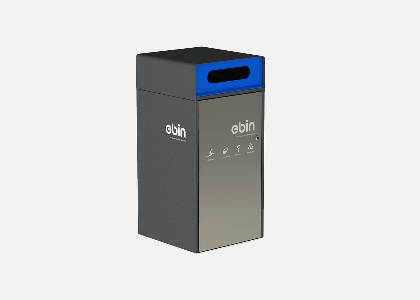 Escola eBin 120L | Street Furniture Australia