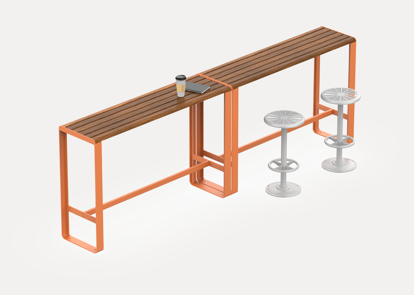 Linea Lookout Bar Table - Street Furniture Australia