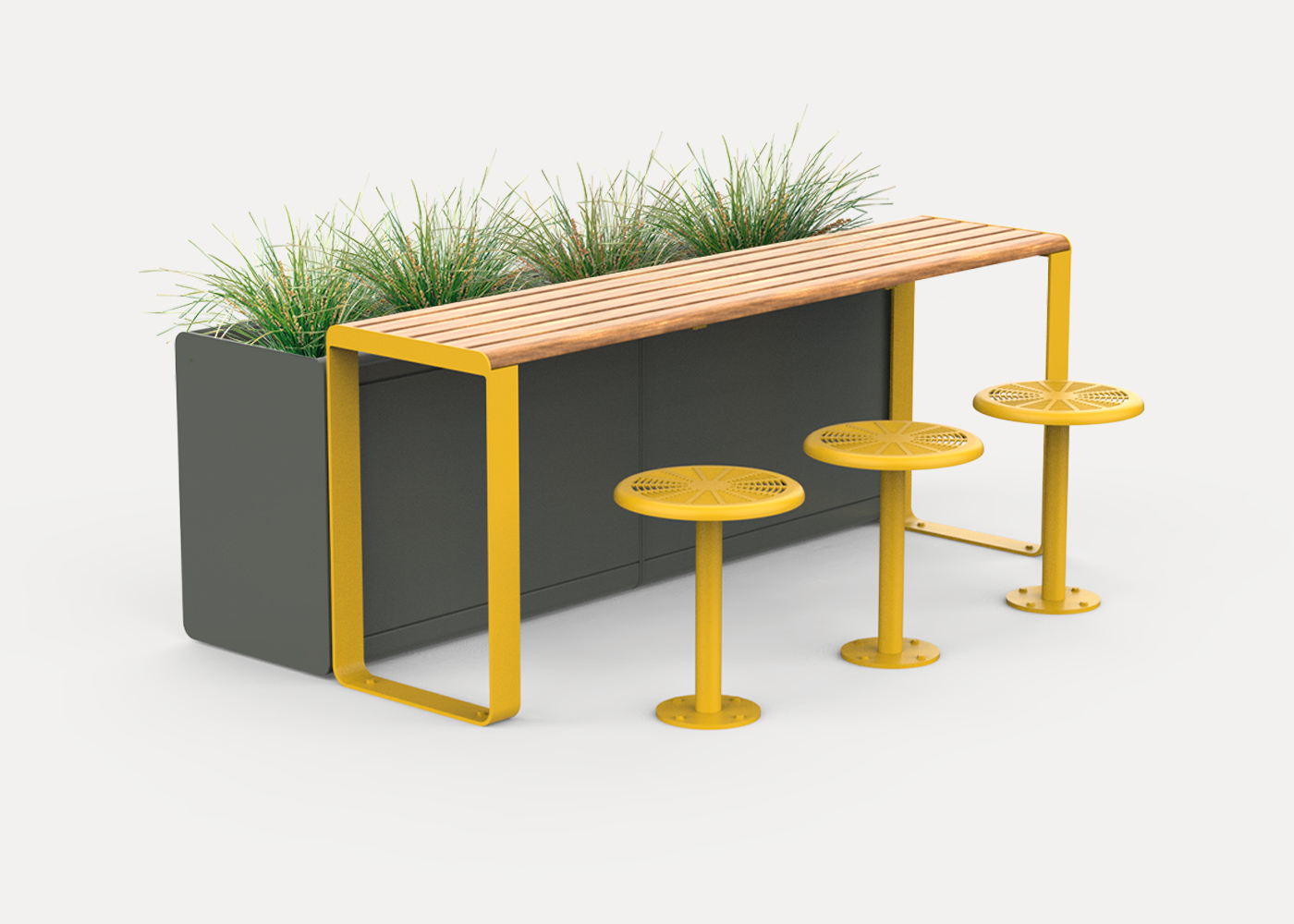 Linea Lookout Table - Street Furniture Australia